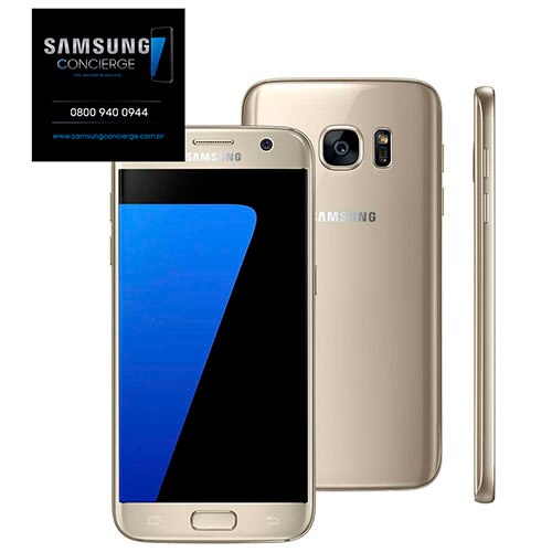 Smartphone Samsung Galaxy S7 Dourado Com 32gb Tela 5 1 Android 6 0