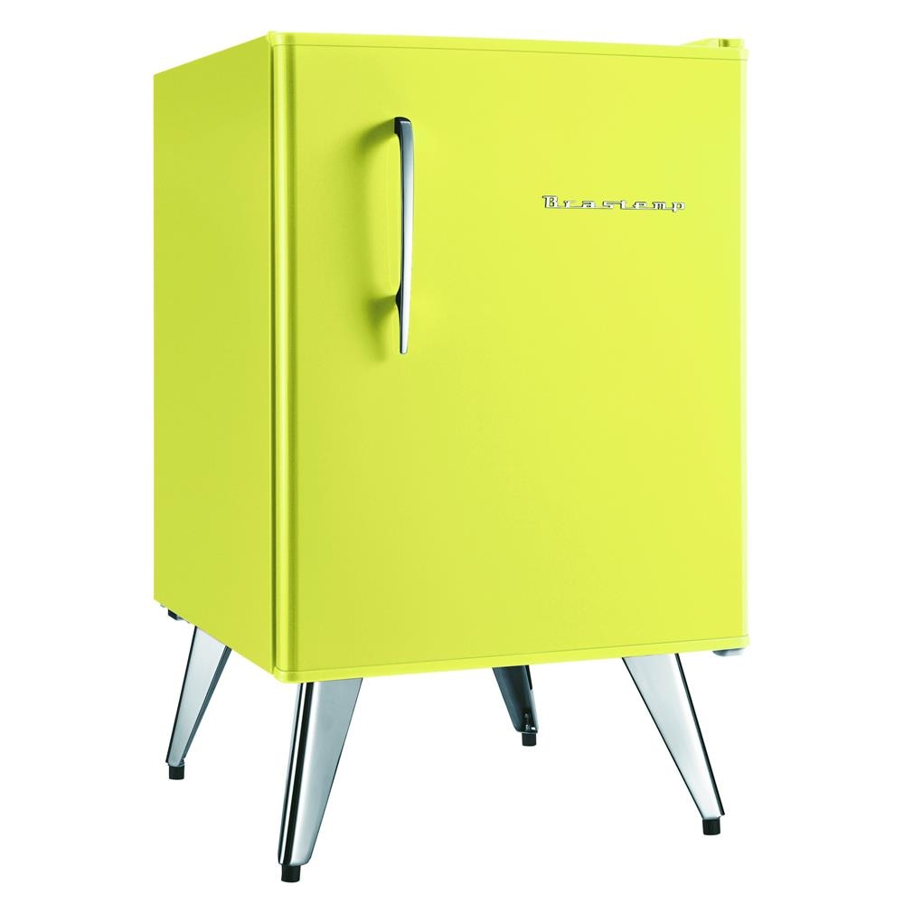 Mini Geladeira Brastemp 1 Porta Retrô BRA08 - 76L - Amarelo - 110V ...