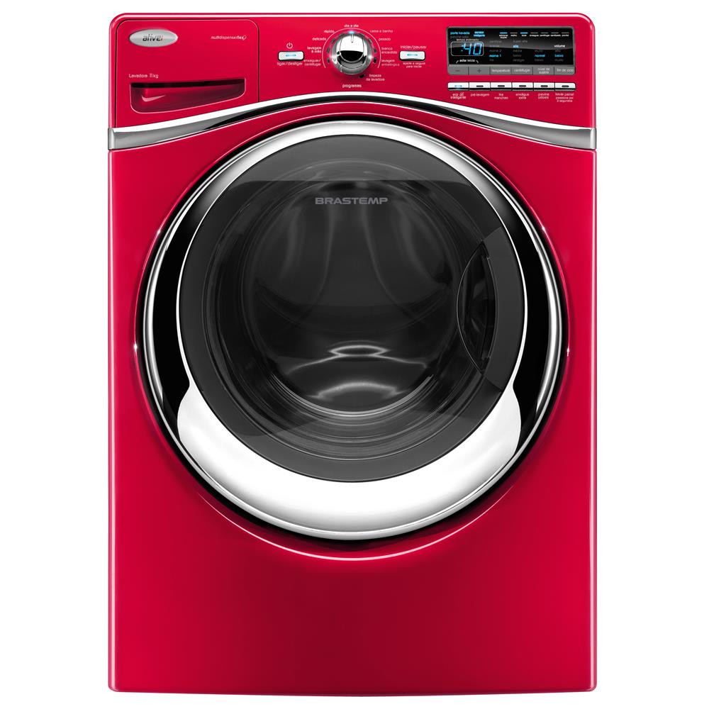 Lavadora de Roupas Brastemp 11 kg Front Load Ative! BNQ11CV - Vermelha ...