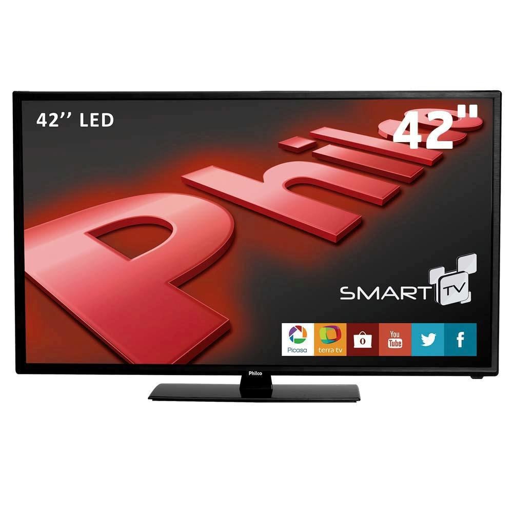 Smart TV LED 42” Full HD Philco PH42M30DSGW com Conversor Digital ...