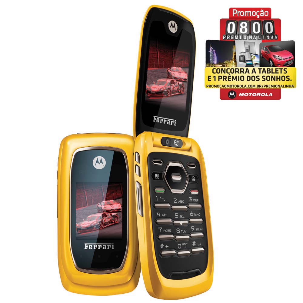Nextel Motorola i897 Ferrari com Câmera 2MP, Bluetooth, GPS, MP3 Player ...