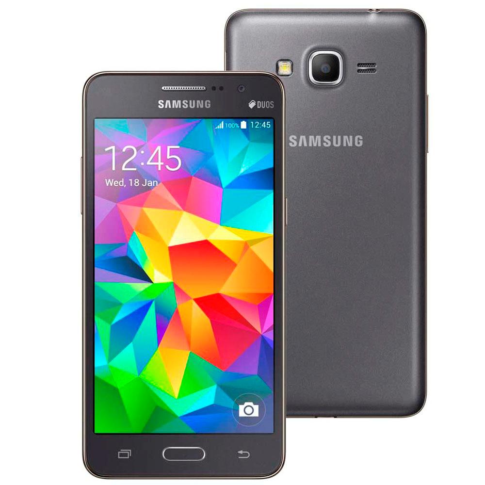 Smartphone Samsung Galaxy Gran Prime Duos Cinza com Dual Chip, Tela de ...