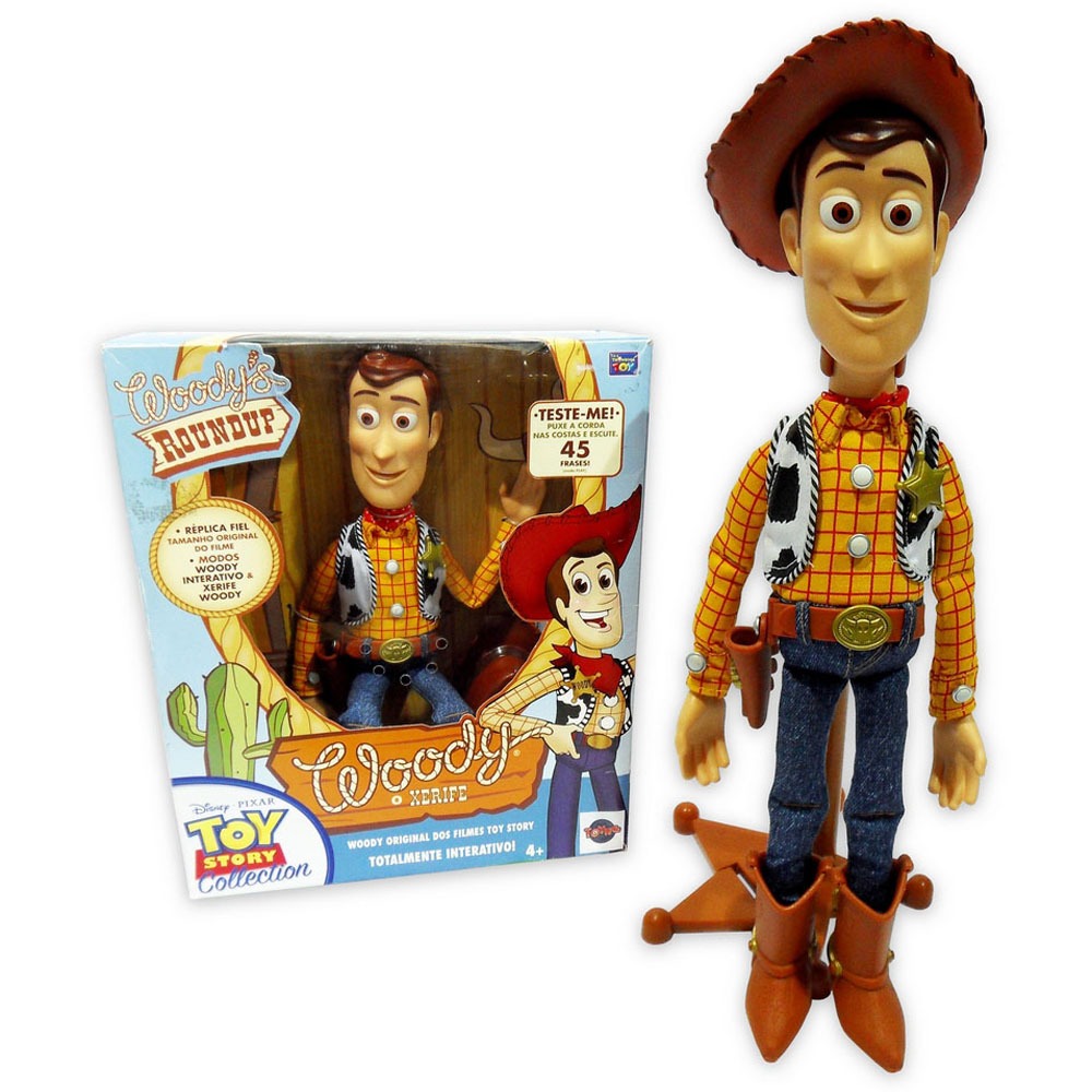 Boneco Interativo Woody Xerife Toyng – Toy Story Collection - Toy Story ...