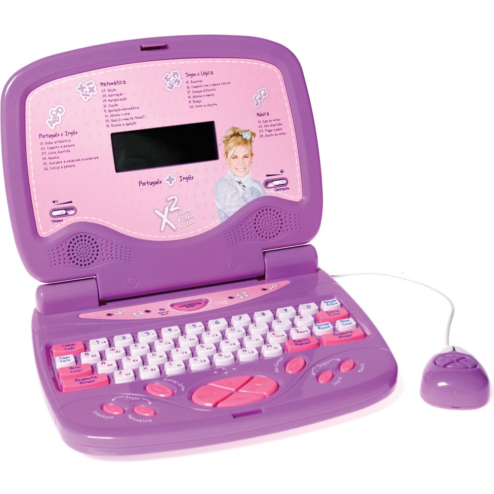 Laptop Candide Xuxa X2 Bilíngue c/ 48 Atividades - Notebooks Infantis ...
