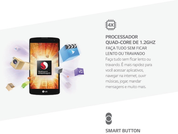 Smartphone LG G2 Lite D295 Branco | Casas Bahia