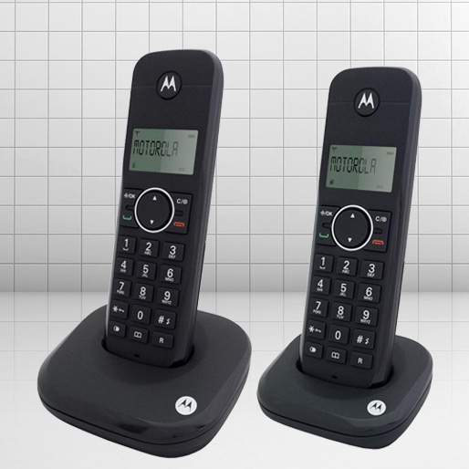 Telefone Digital sem Fio Motorola MOTO500ID-2 com Identificador | Casas ...
