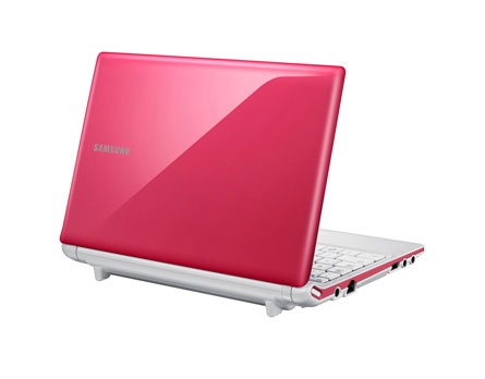 Netbook Samsung N150-BD2 Rosa com Intel Atom | Casas Bahia
