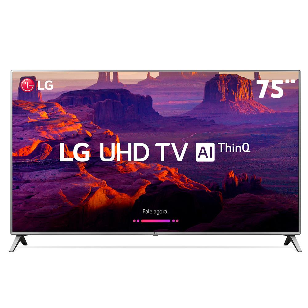 Smart TV LED 75" Ultra HD 4K LG 75UK6520PSA com IPS, Inteligência ...